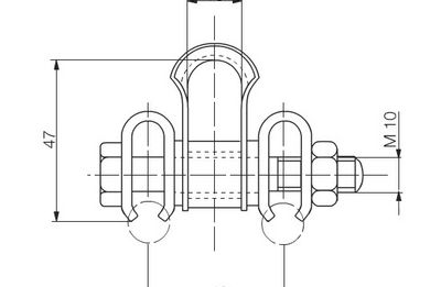 Catenary wire dropper clamp: Komponentenkatalog