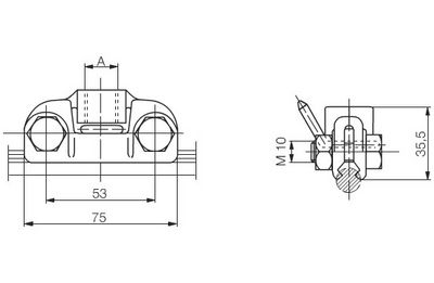 Contact wire clamp: Komponentenkatalog