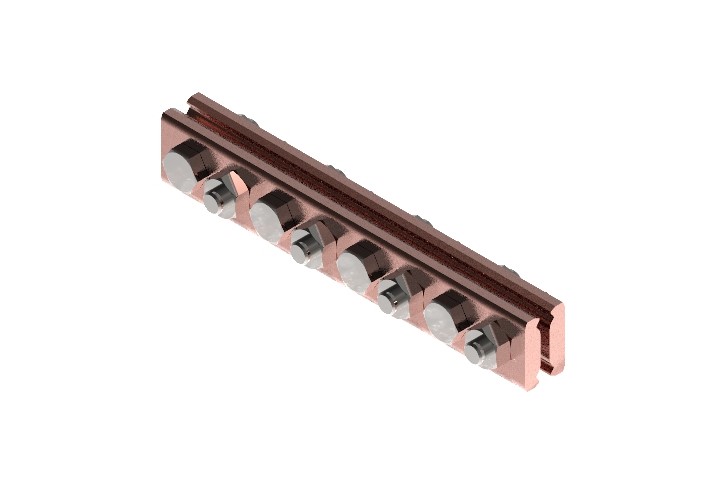 Dropper Clamp for 2 Contact Wires - Catenary wire dropper clamp